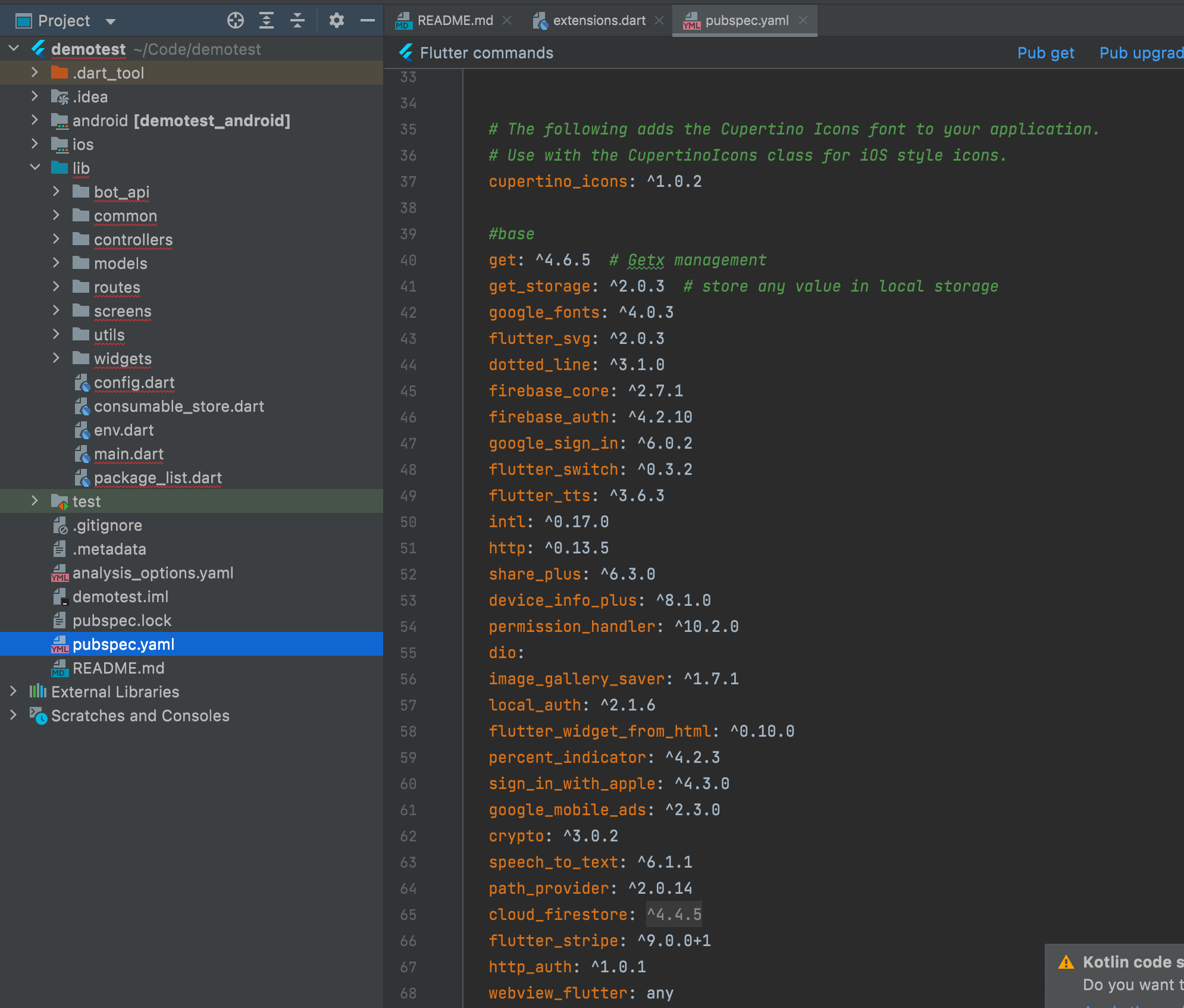 Probot - Flutter Document